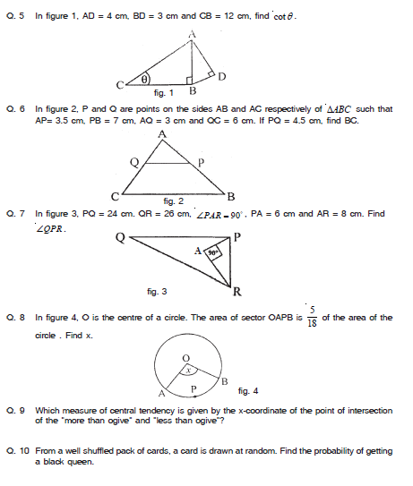CBSE Class 10 Mathematics Sample Papers 2021 Solved Set B